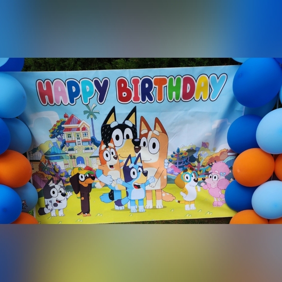 Other | Bluey Birthday Backdrop | Poshmark